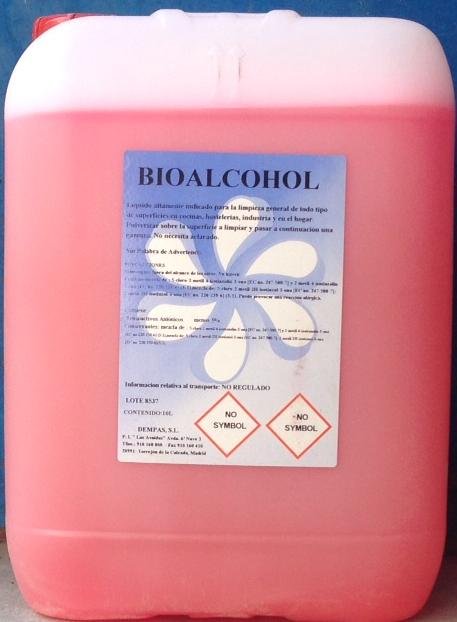 BIOALCOHOL GARRAFA 10 LITROS | MAQUINARIA HOSTELERIA ORTIZ
